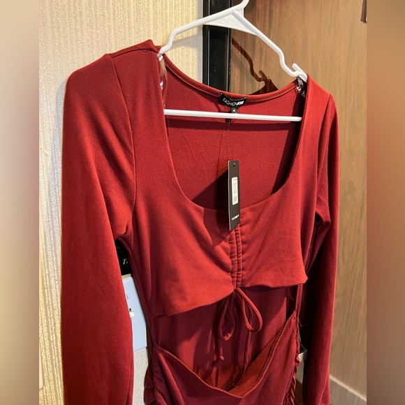 Fashion Nova | Dresses | Fashion Nova Eye Catcher Ruched Mini Dress ...